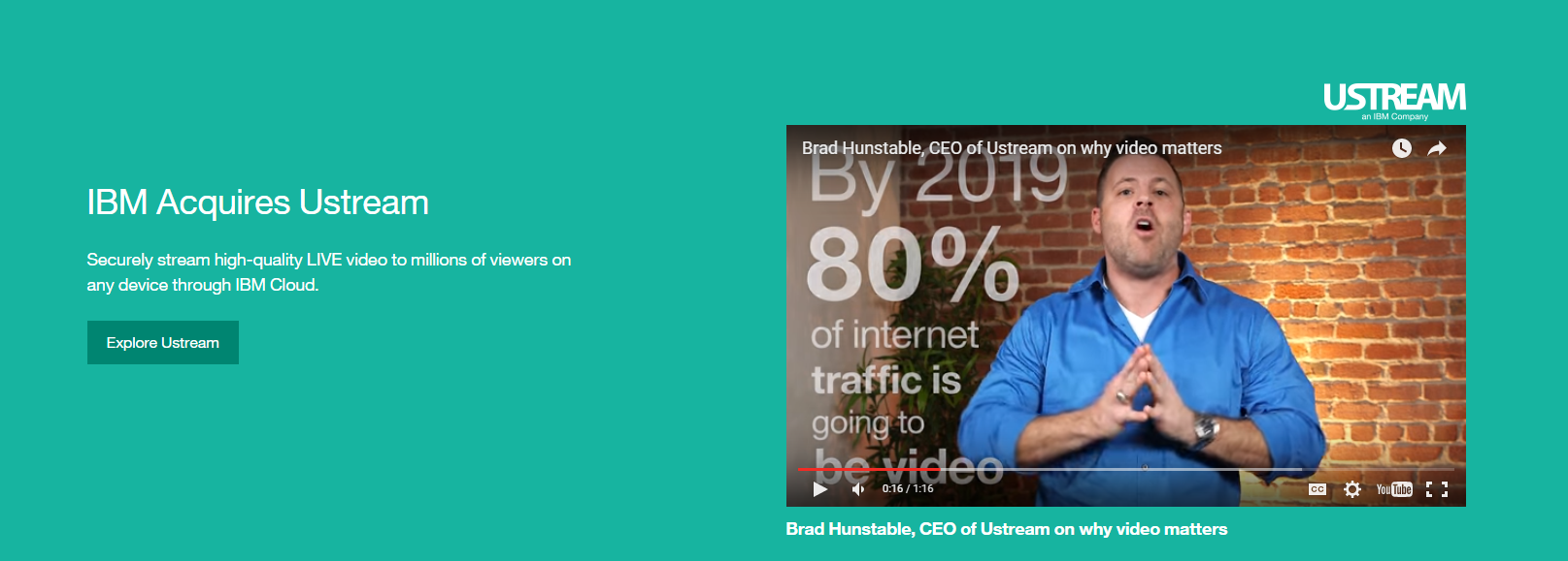 IBM擬10億購Ustream - EJ Tech