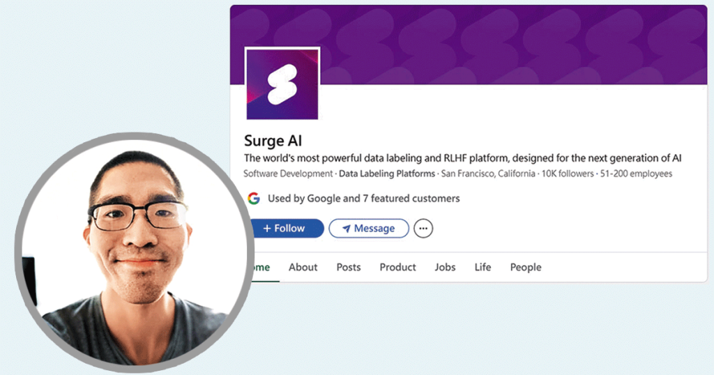 Surge AI｜數據標註巨人 Surge AI低調稱霸 同由華裔創立 年收入勝汪滔Scale AI - EJ Tech